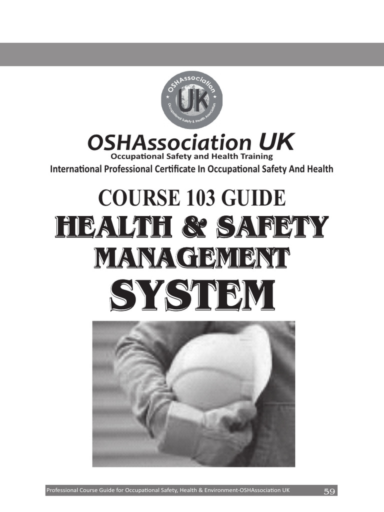 OSHA-Course 103 Guide | PDF | Occupational Safety And Health | Employment