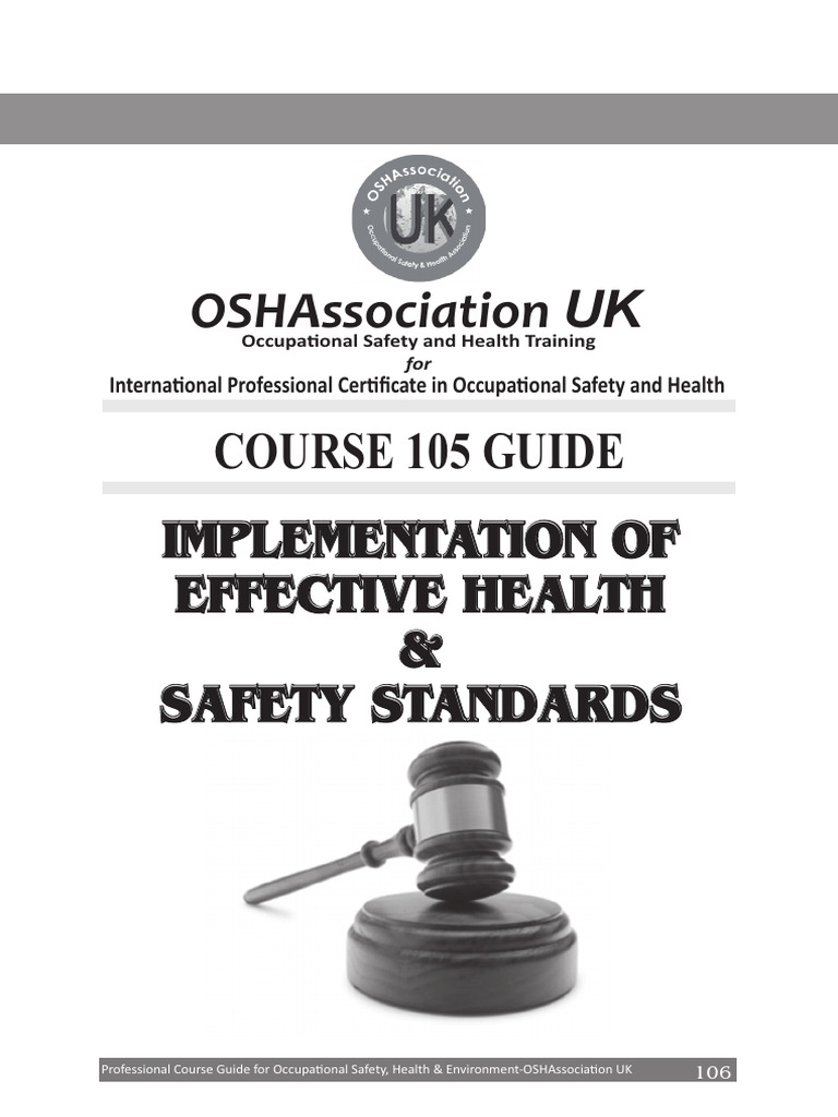 OSHA-Course 105 Guide | PDF | Occupational Safety And Health | Risk