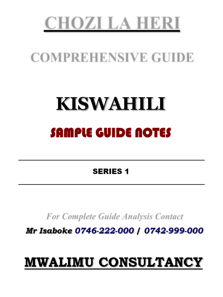 Chozi La Heri Guide SP | PDF