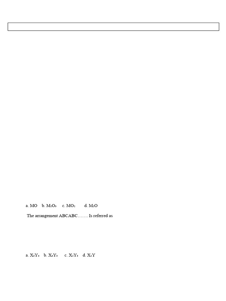 1. Solid State 1 | PDF | Crystal Structure | Crystal