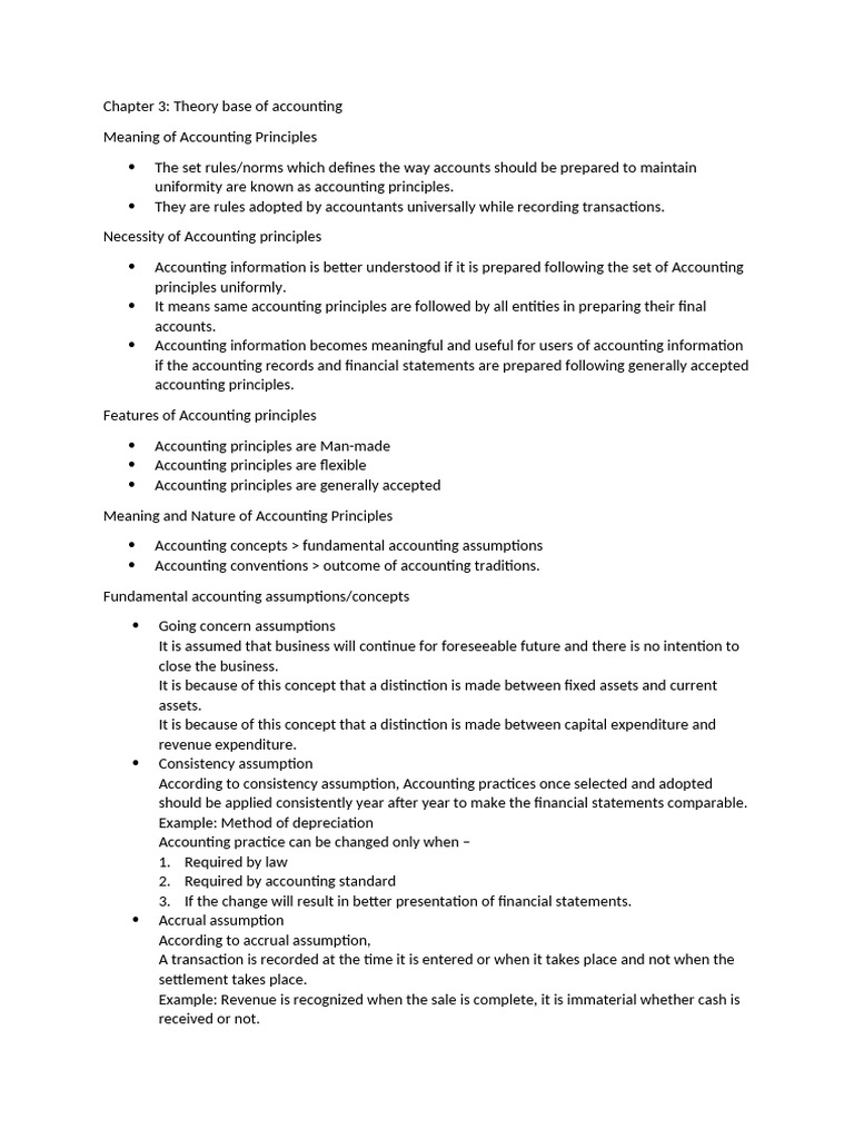 Understanding Accrual Assumption in Accounting | PDF | Debits And ...