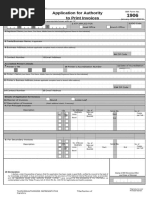 BIR Form 1906 - Application For ATP | PDF | Receipt | Invoice