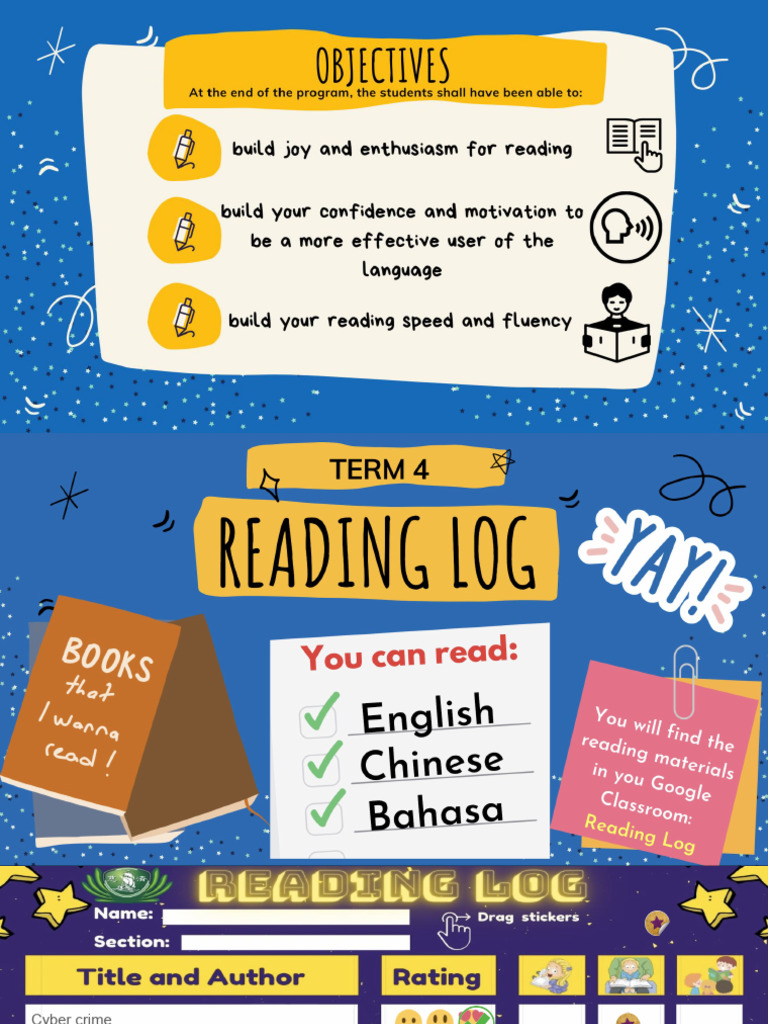 T4 P3 Reading Log | PDF