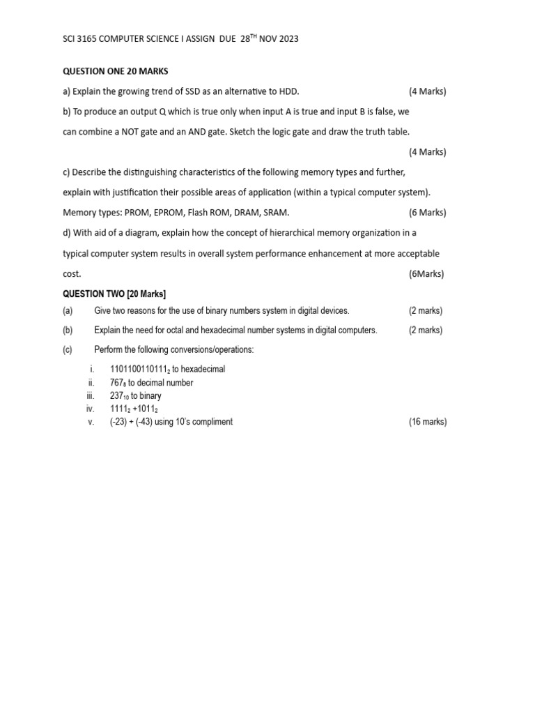 Sci 3165 Assgn | PDF