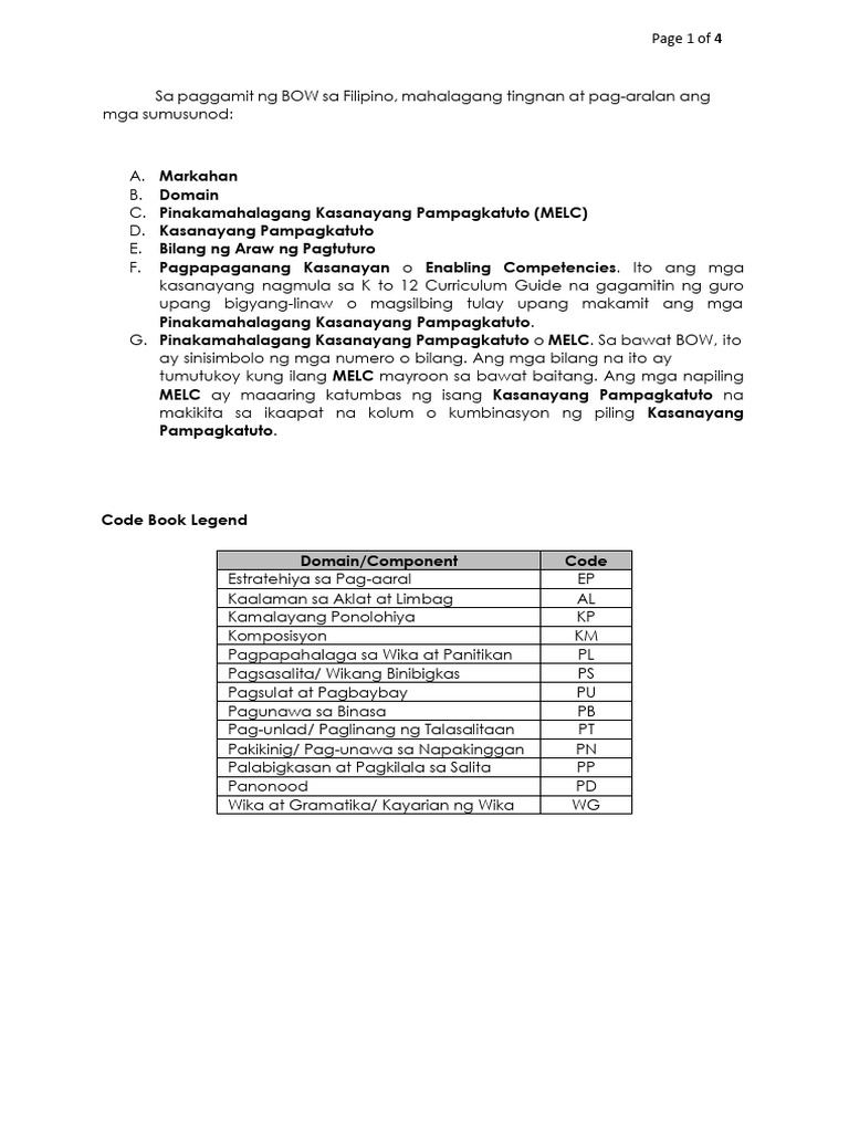 BOW-in-FILIPINO G3 | PDF