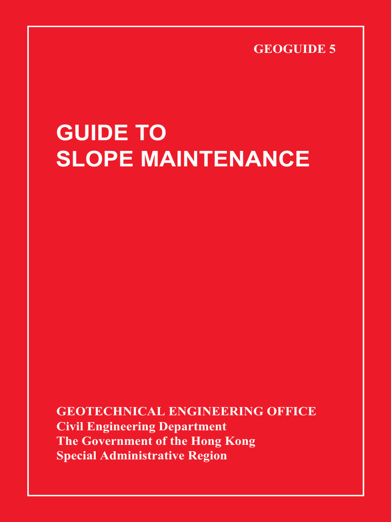 GEOGUIDE 5 - 2003 - Guide To Slope Maintenance | PDF | Storm Drain ...