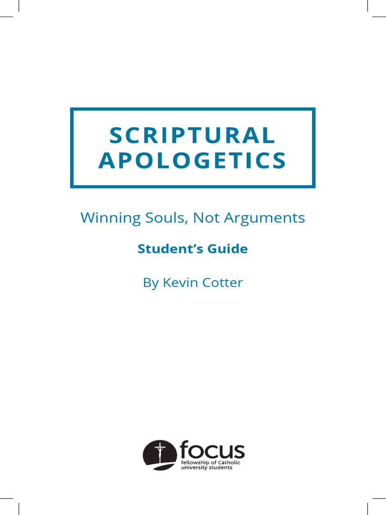 Scriptural Apologetics Students Guide | PDF | Eucharist | Jesus