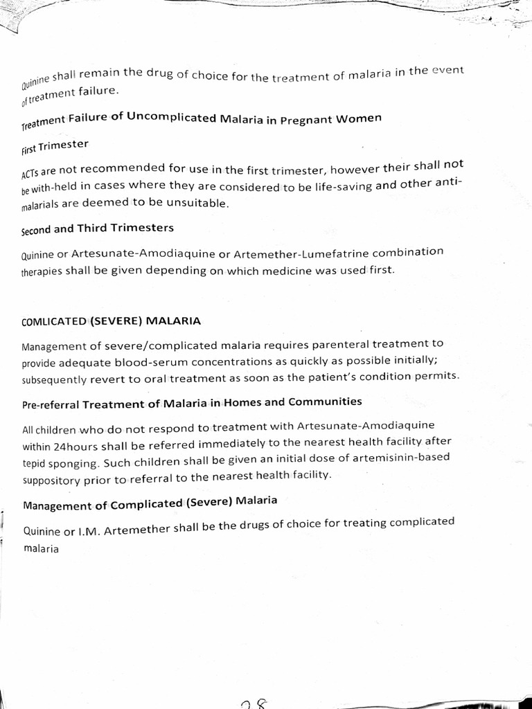 Complicated Malaria | PDF
