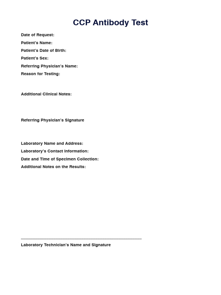CCP Antibody Example | PDF