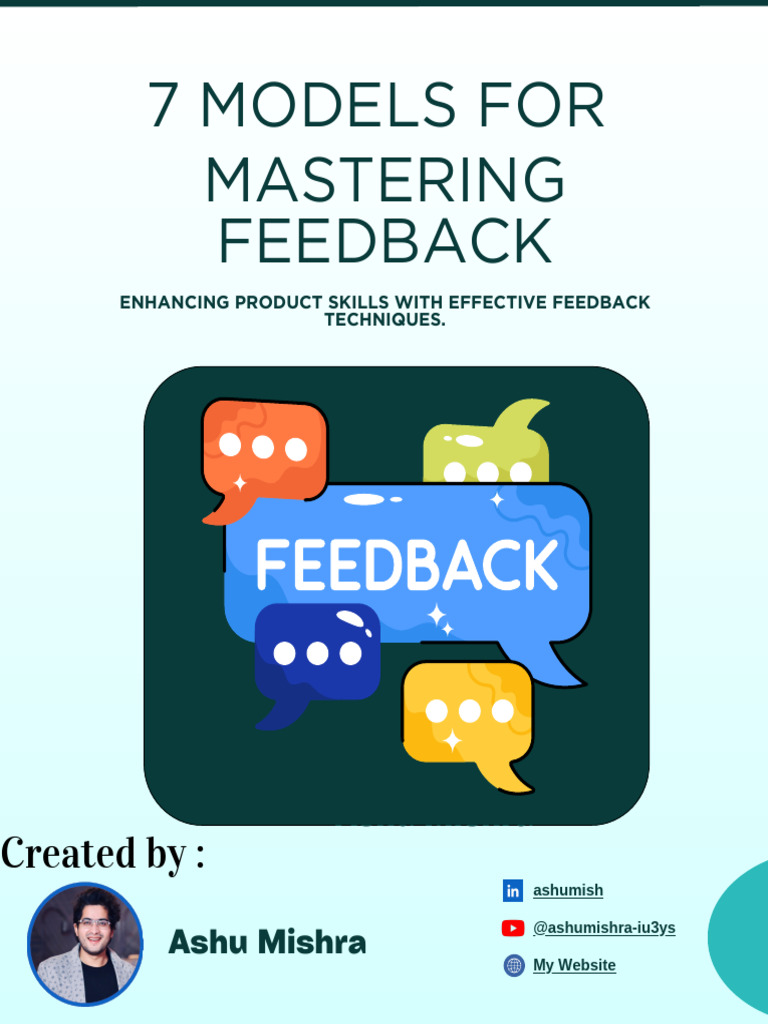 7 Models For Feedback PDF | PDF | Cognitive Science | Social Psychology