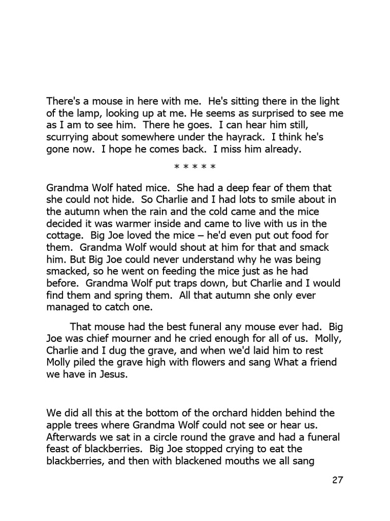 Private Peaceful Chapter 3 Nearly Quarter Past Eleven PDF | PDF