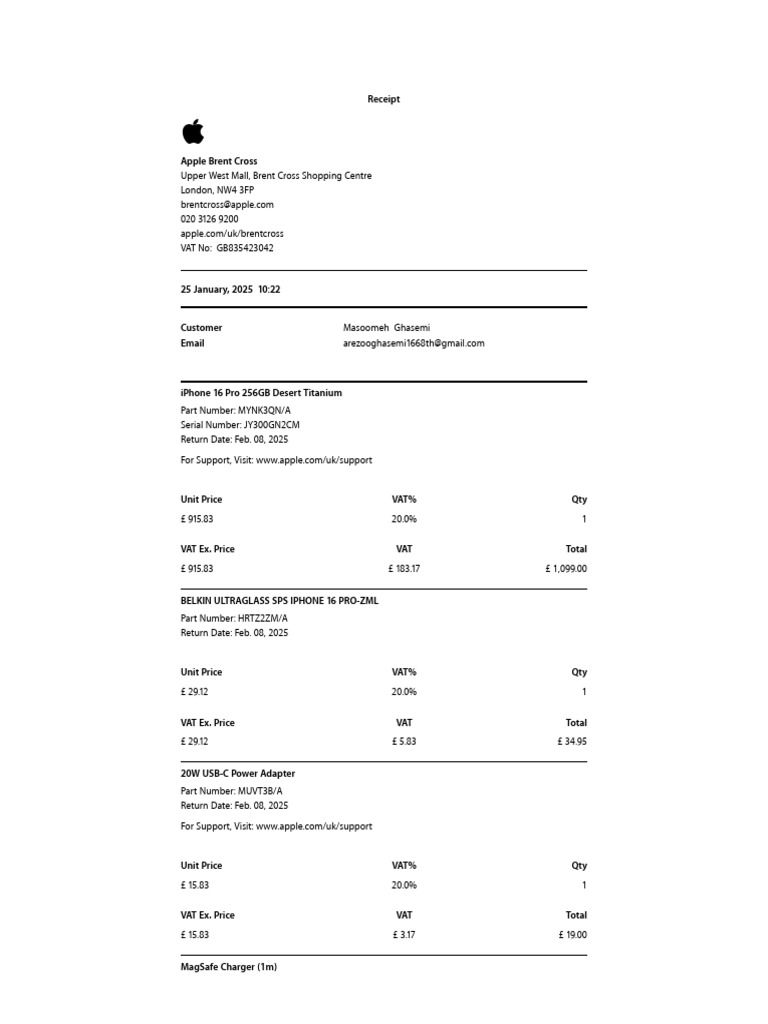 Emailreceipt 20250125R1631039467 | PDF | Payments | Taxes