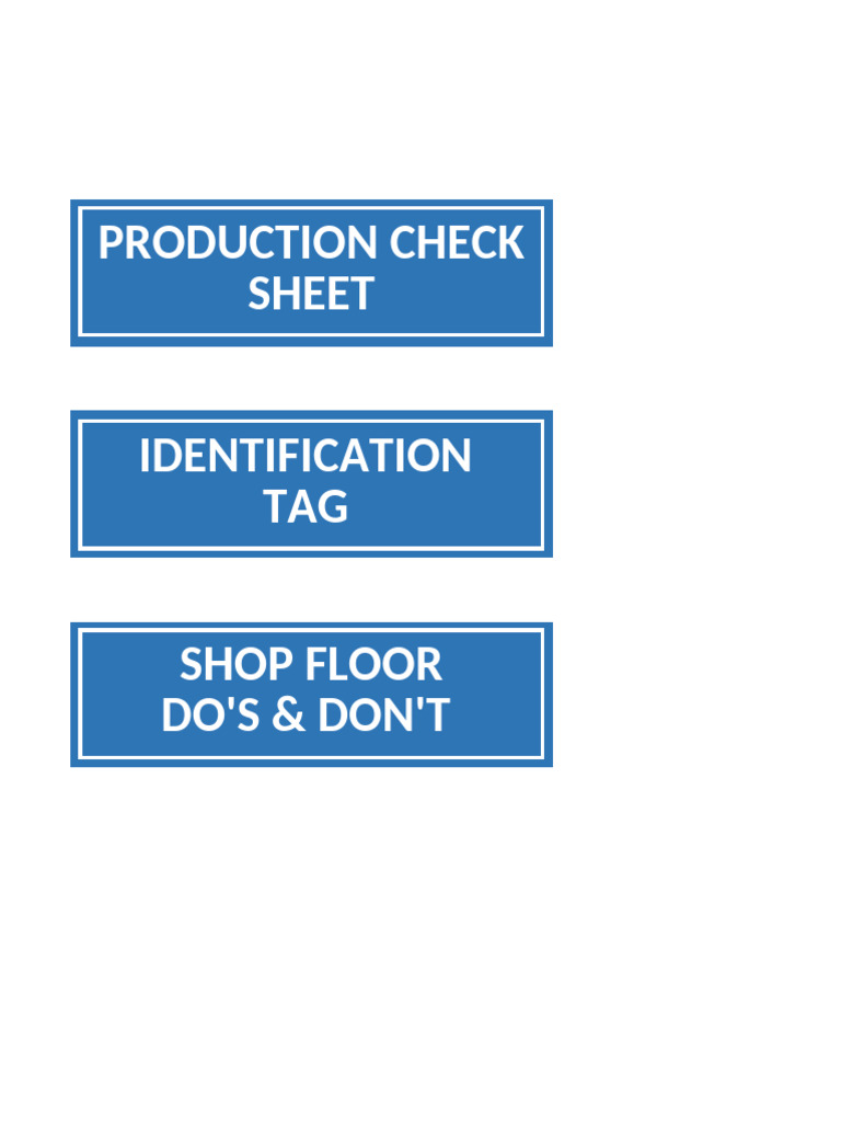 Shop Floor Safety & Procedures | PDF