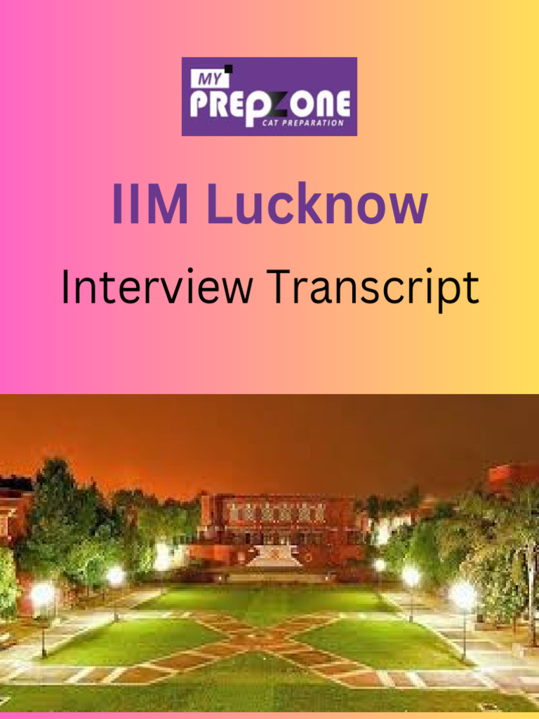 IIM L Interview Experience | PDF