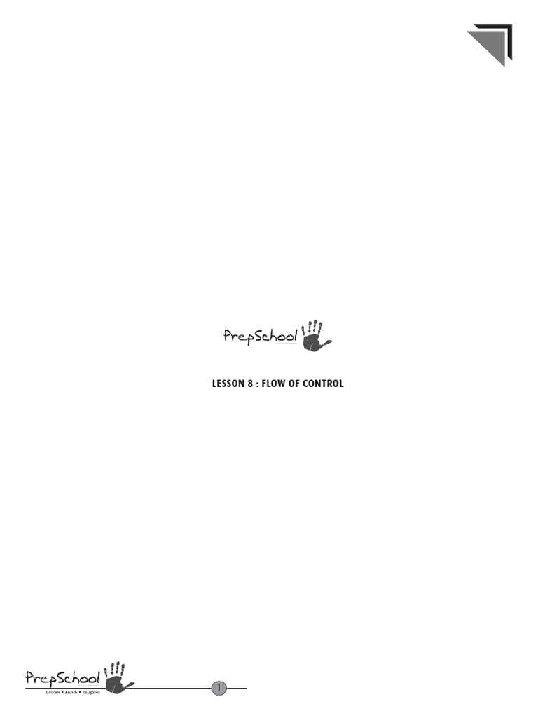 Class Xi_l8_flow of Control | PDF | Control Flow | Computer Programming