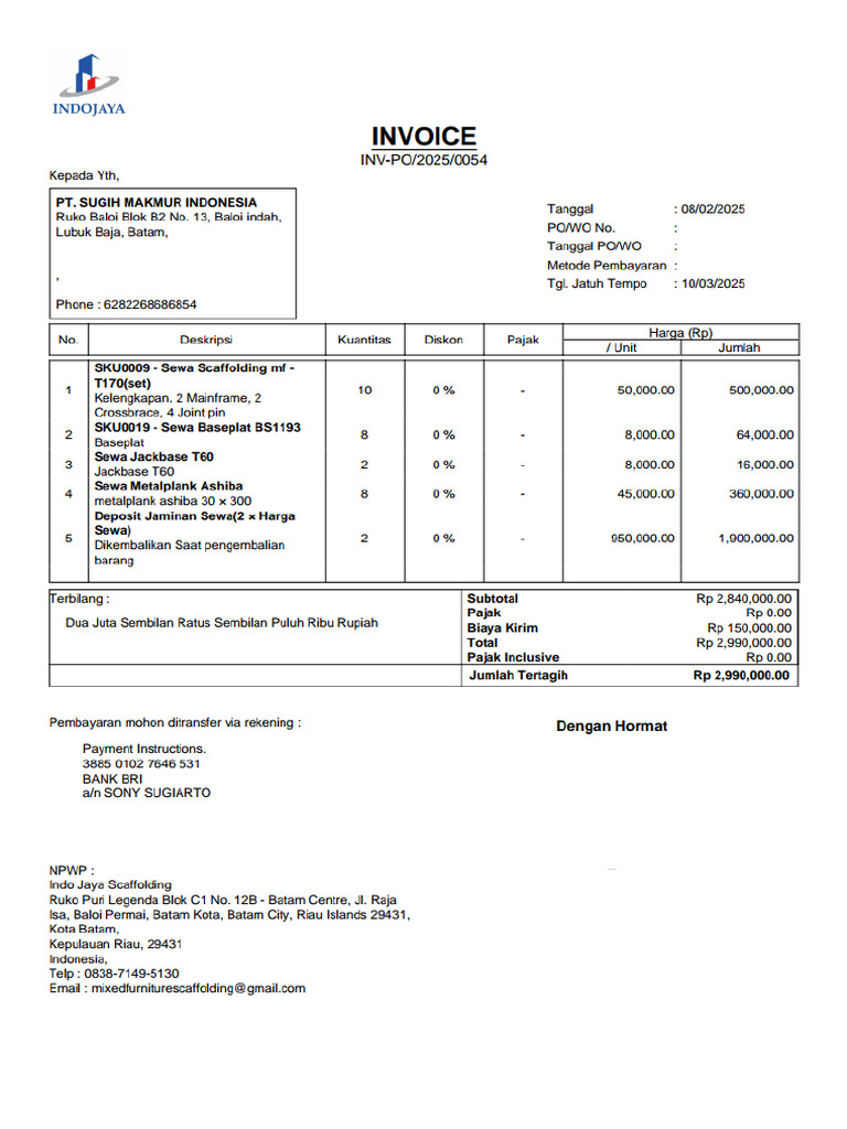 INV_SAL_INV-PO_2025_0054 | PDF