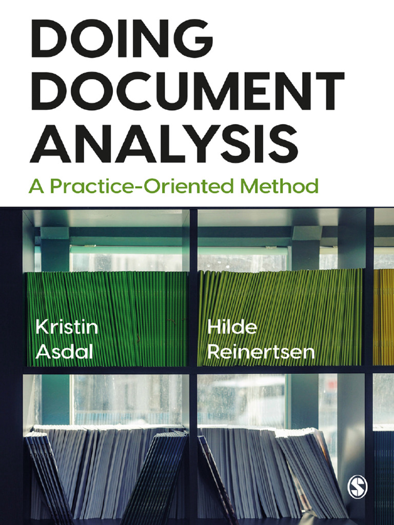Doing Document Analysis (Kristin Asdal Hilde Reinertsen) (Z-Library ...