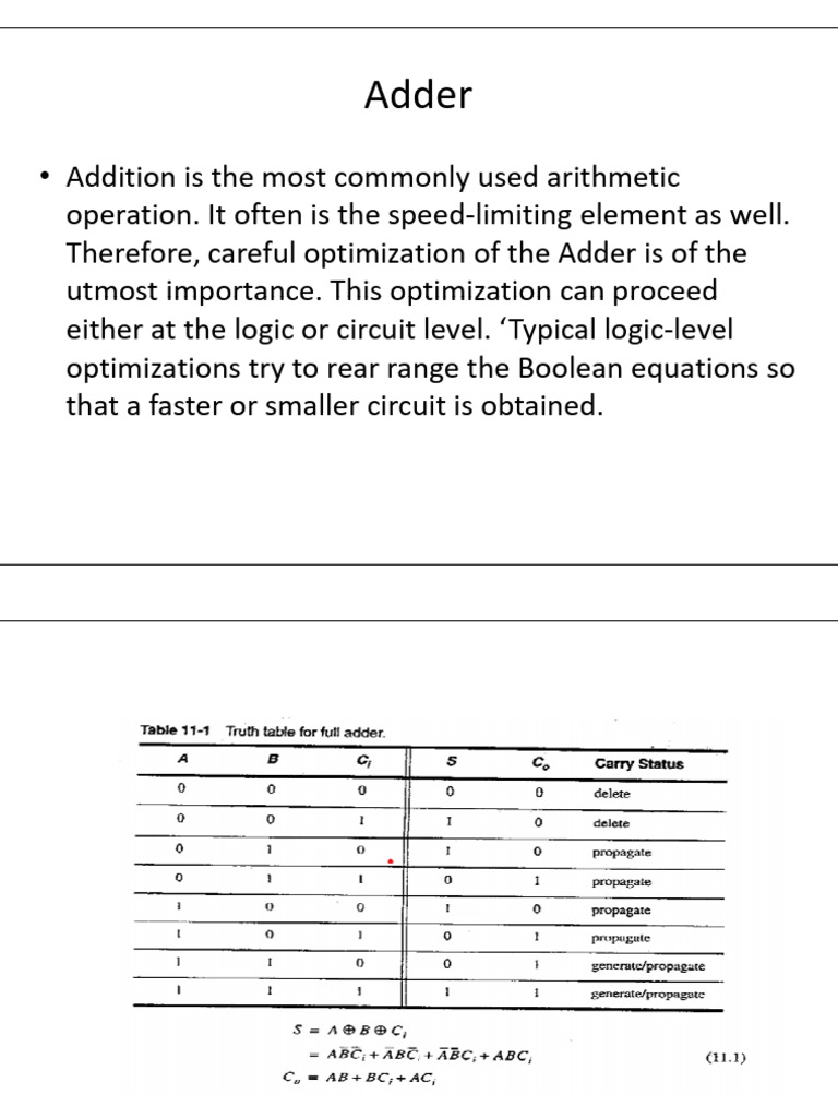 Vlsi 4th Module Adders, Multiplers, Shifter | PDF | Electronic Design | Electronic Circuits