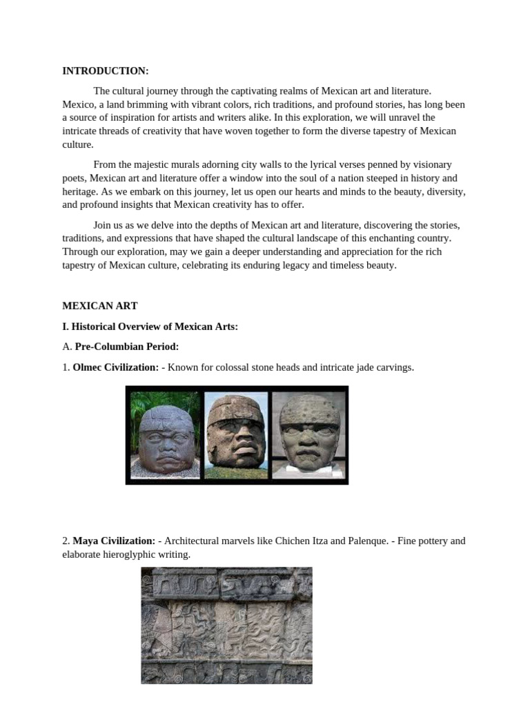 Explore Mexican Art and Literature | PDF | Mexico | The Arts