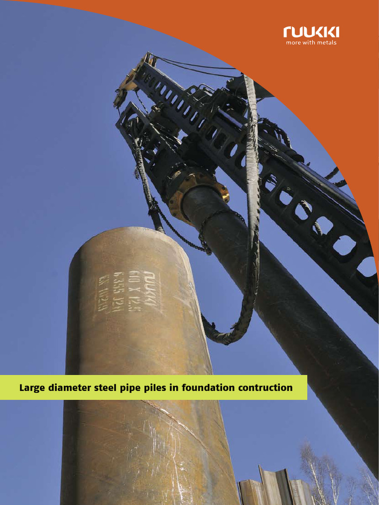 Large Diameter Steel Pipe Piles Overview | PDF | Deep Foundation | Pipe ...