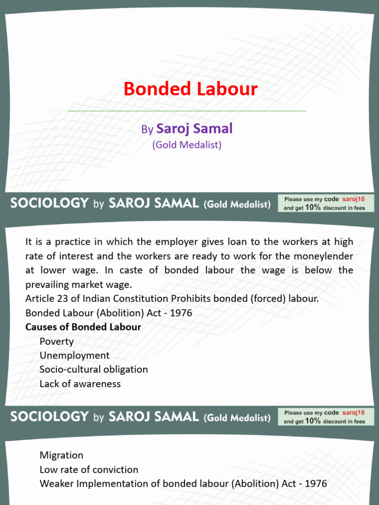 Understanding Bonded Labour in India | PDF