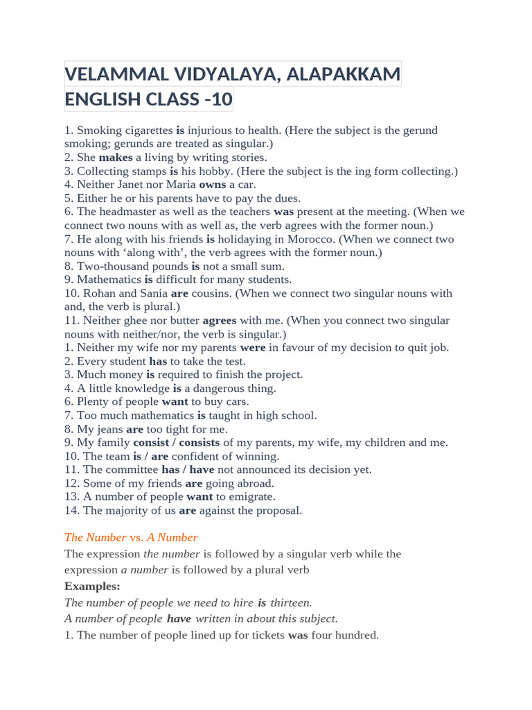 English - Grammar Reference Material | PDF | Grammatical Number | Verb