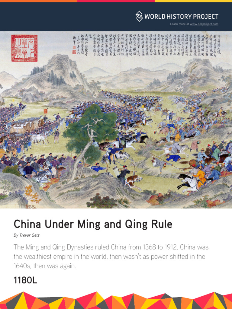 WHP-AP 3-1-6 Read - China Under Ming and Qing Rule - 1180L (1) | PDF ...