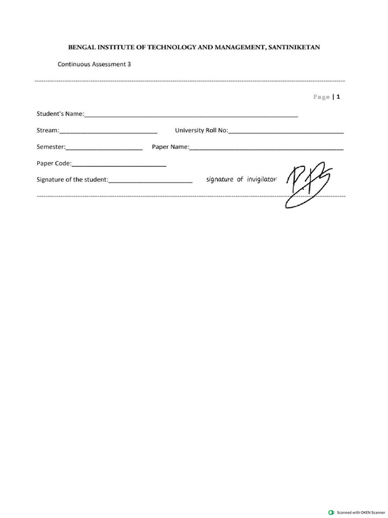 CA3 Fornt Page1 - 2 - 01 | PDF