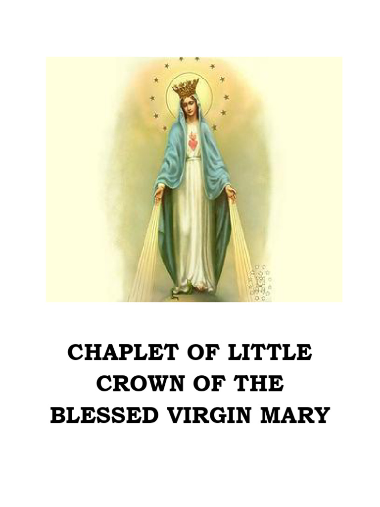 Little Crown of the Blessed Virgin Mary | PDF | Lord's Prayer | Mary ...