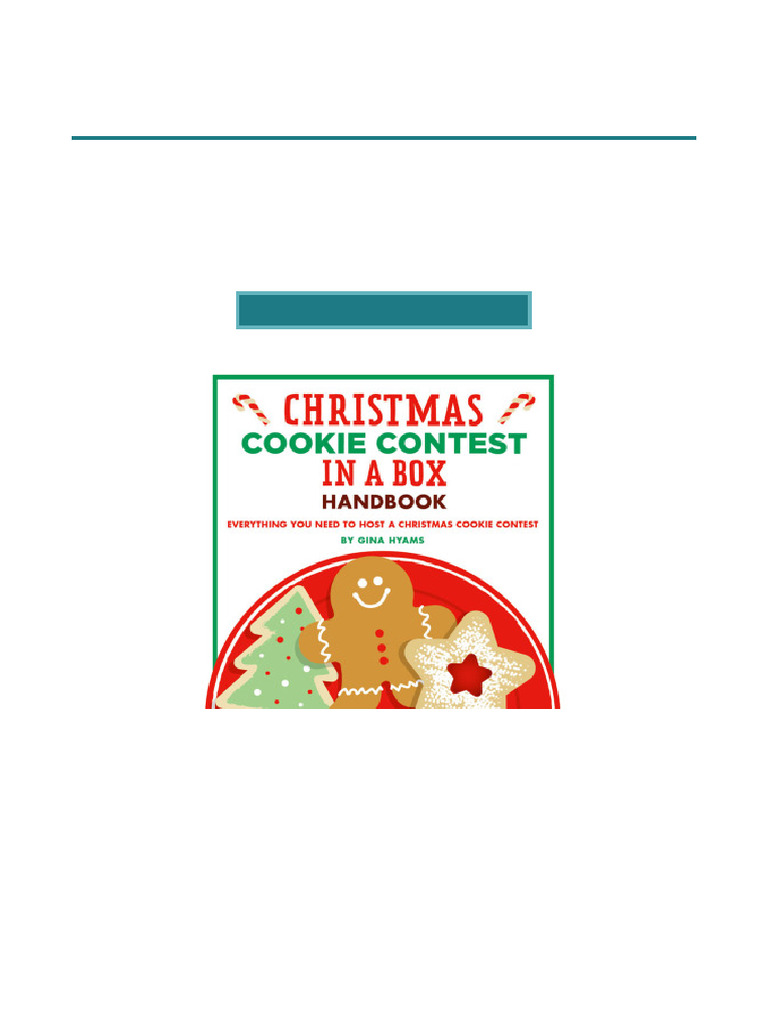 Christmas Cookie Contest Essentials | PDF | Gingerbread | Baked Goods