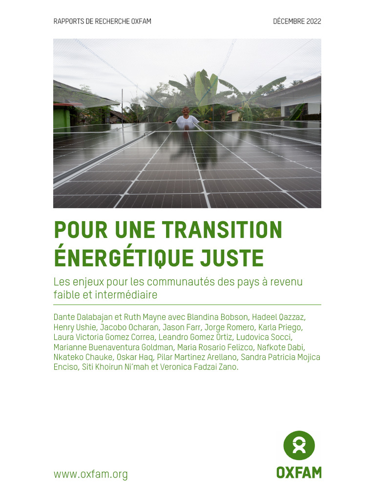 Transition Verte Rr-Just-Energy-Transition-071222-Summ-Fr | PDF ...