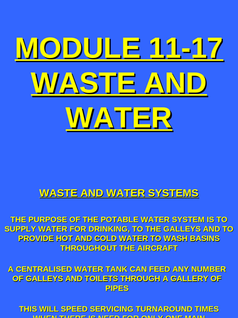 Aircraft Water and Waste Systems | PDF | Water Heating | Toilet