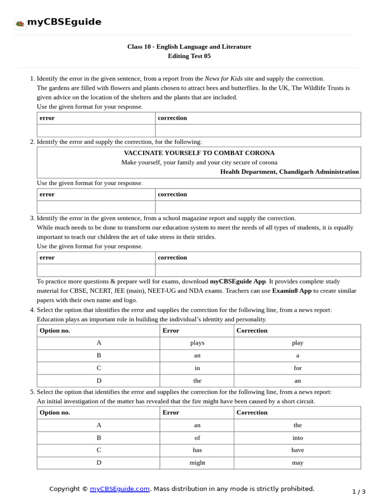 10 Englishll Grammar Editing tp05 | PDF