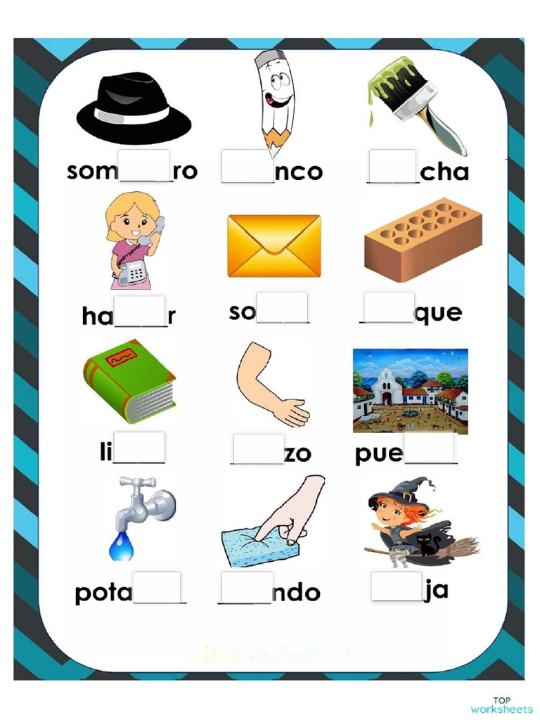 Sílabas Trabadas Con BR y BL | PDF