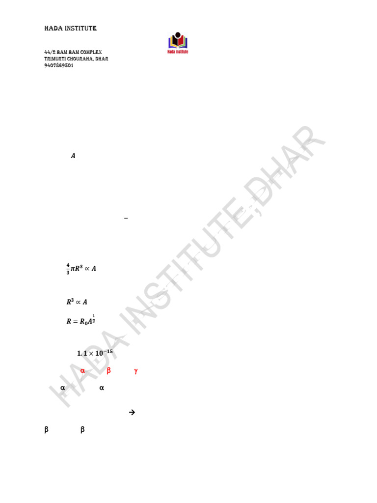 Chapter 13- Nuclei | PDF | Atomic Nucleus | Neutron