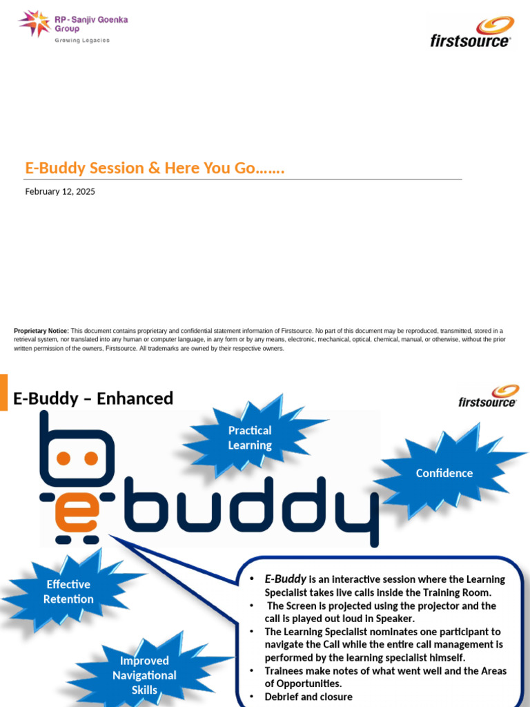 E-Buddy & Take It Forward | PDF