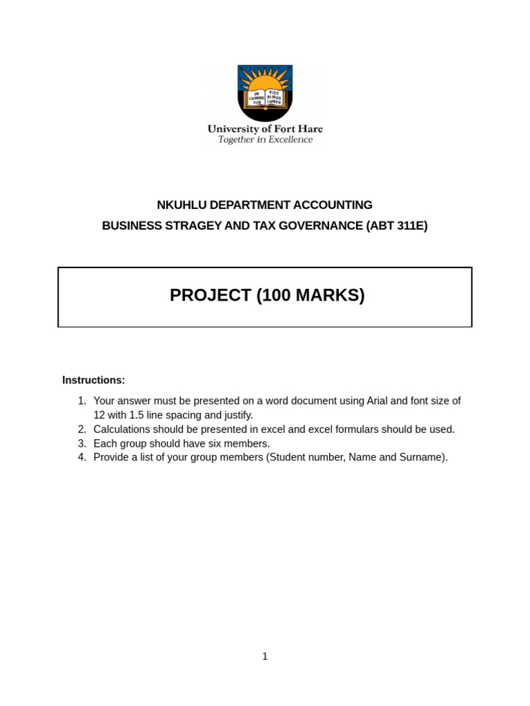 Tax Governance Project Design - Final | PDF | Taxes | Value Added Tax