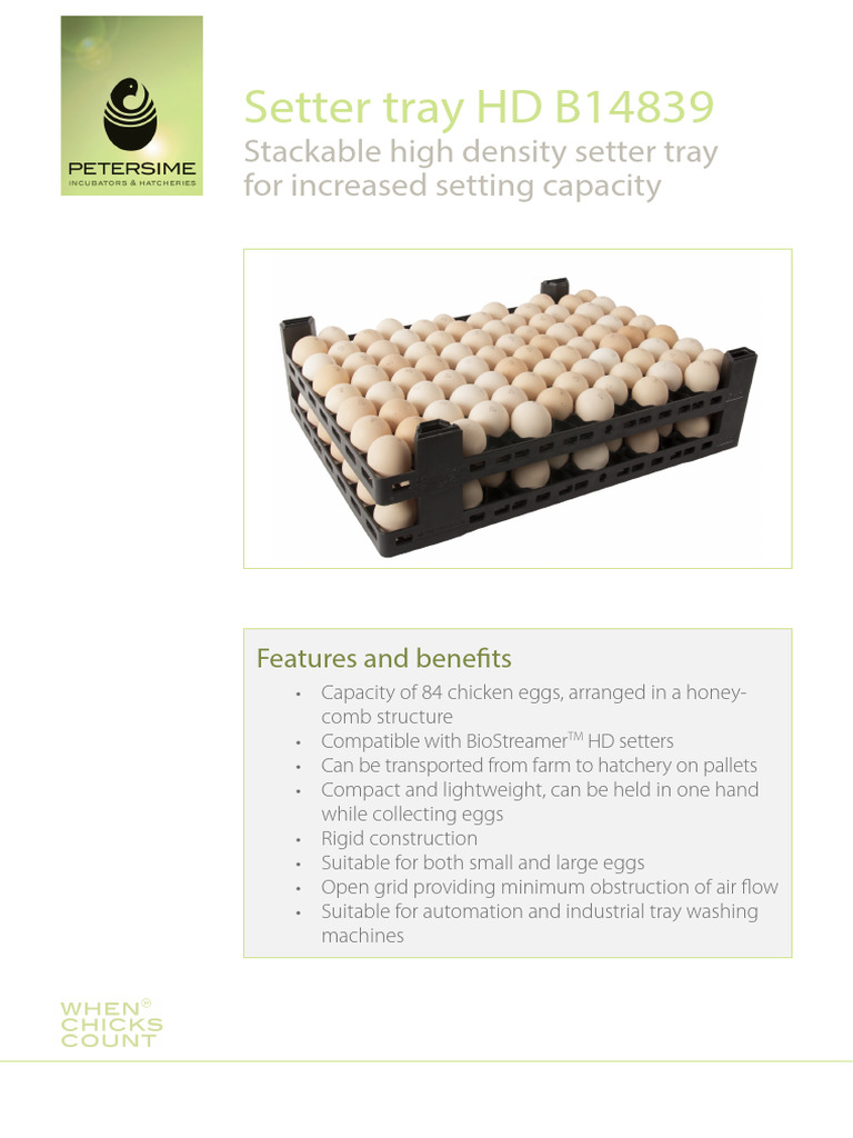 Setter Tray Hdstackable b14839 en | PDF