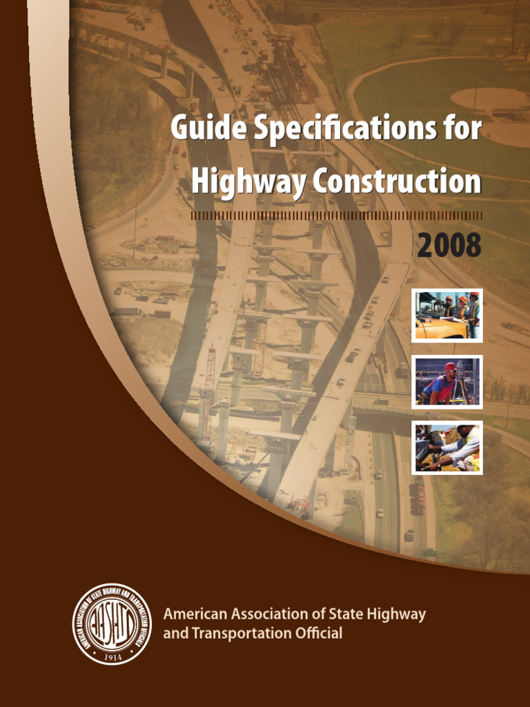 ASHTO Guide Specification For Highways - 1 | PDF | Road Surface | Concrete