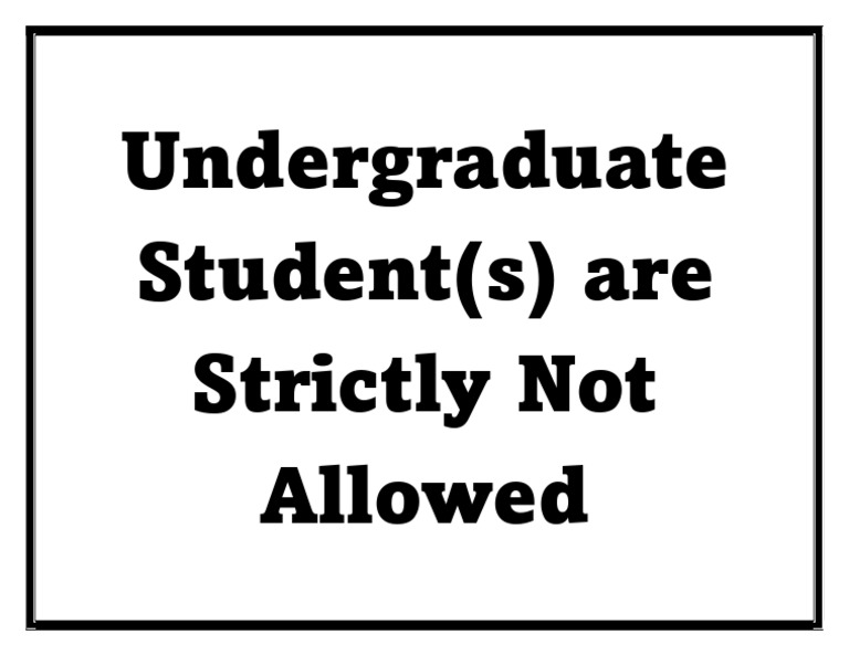 Strictly Not Allowed | PDF