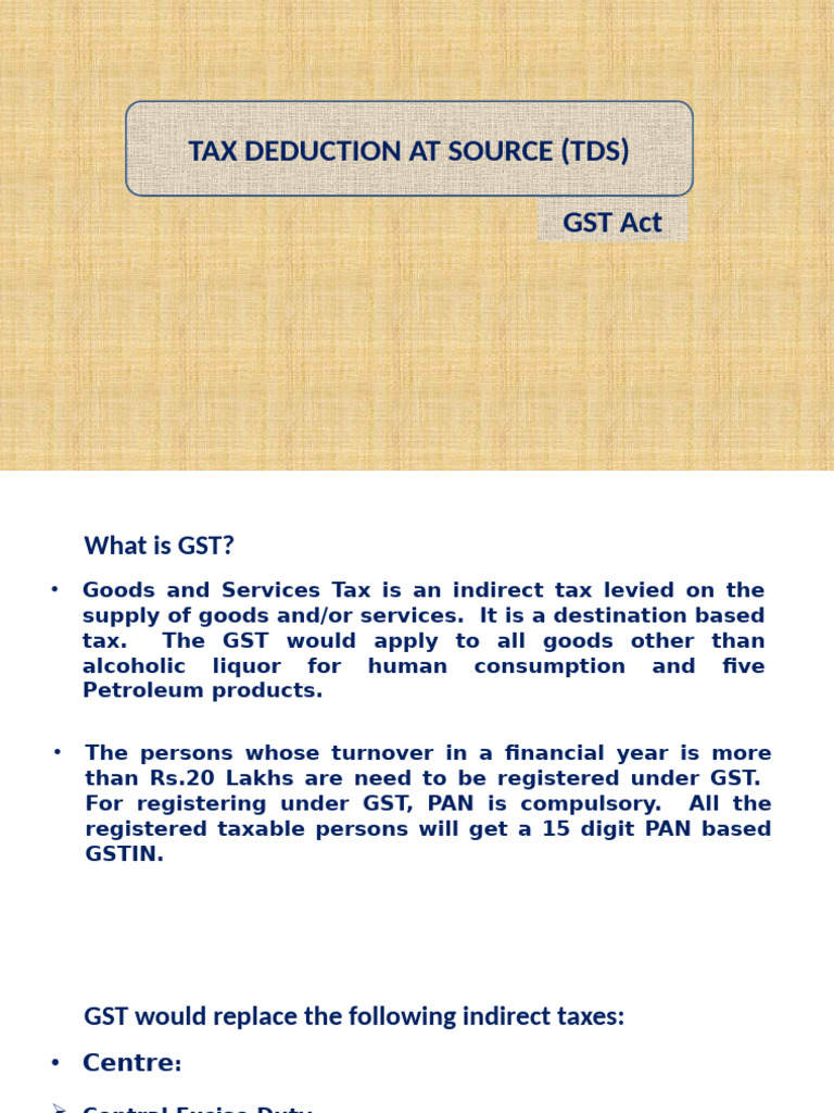 Work On Income Tax Deduction | PDF | Taxes | Excise