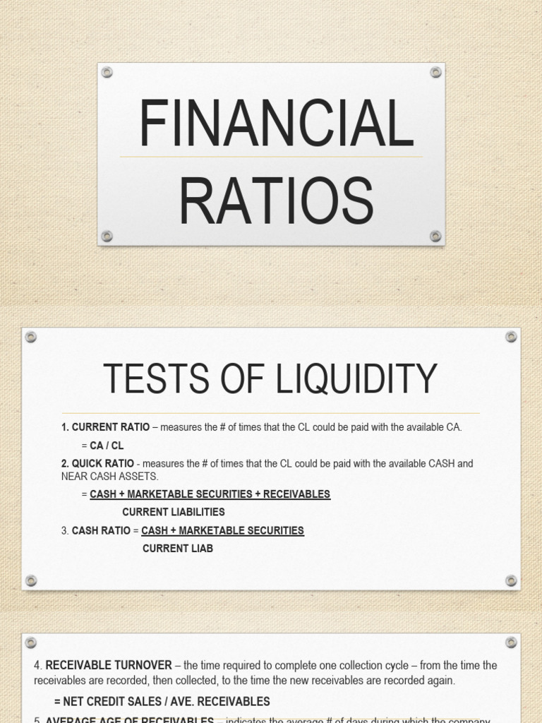 Financial Ratios Formula | PDF | Dividend | Equity (Finance)