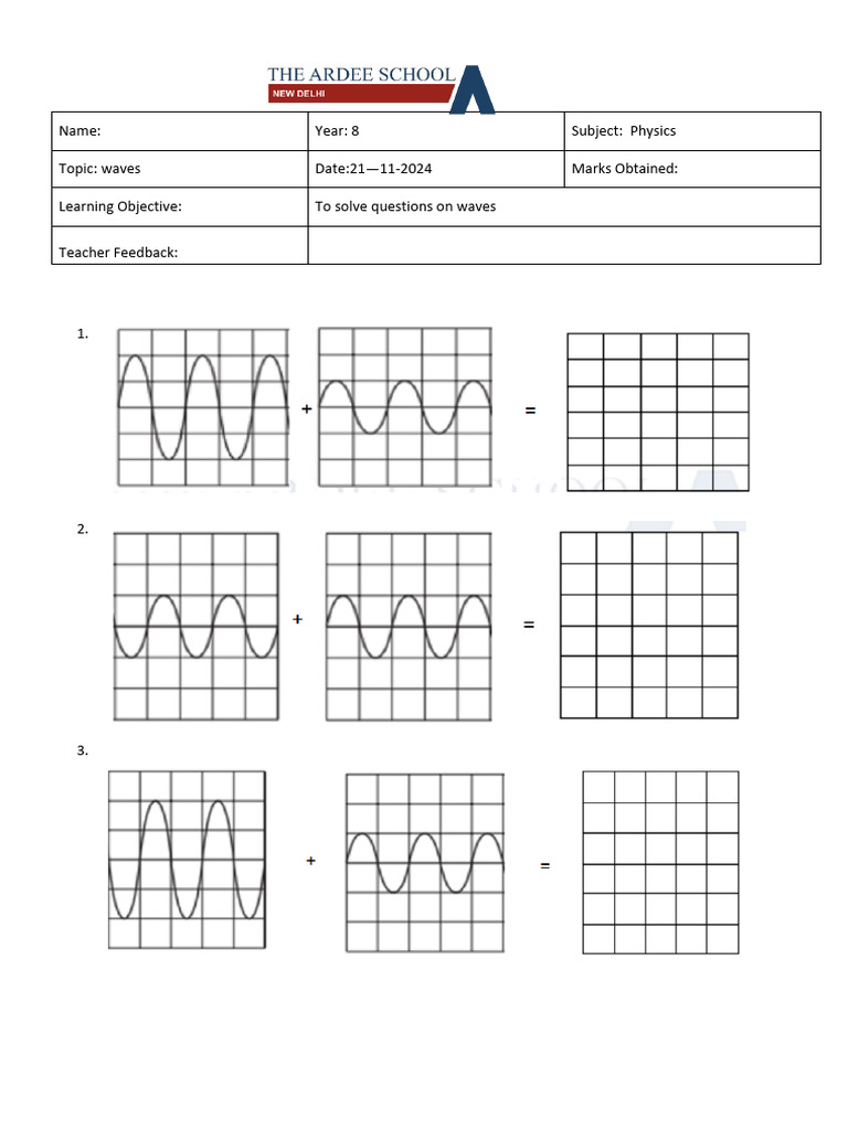 Interference Worksheet | PDF