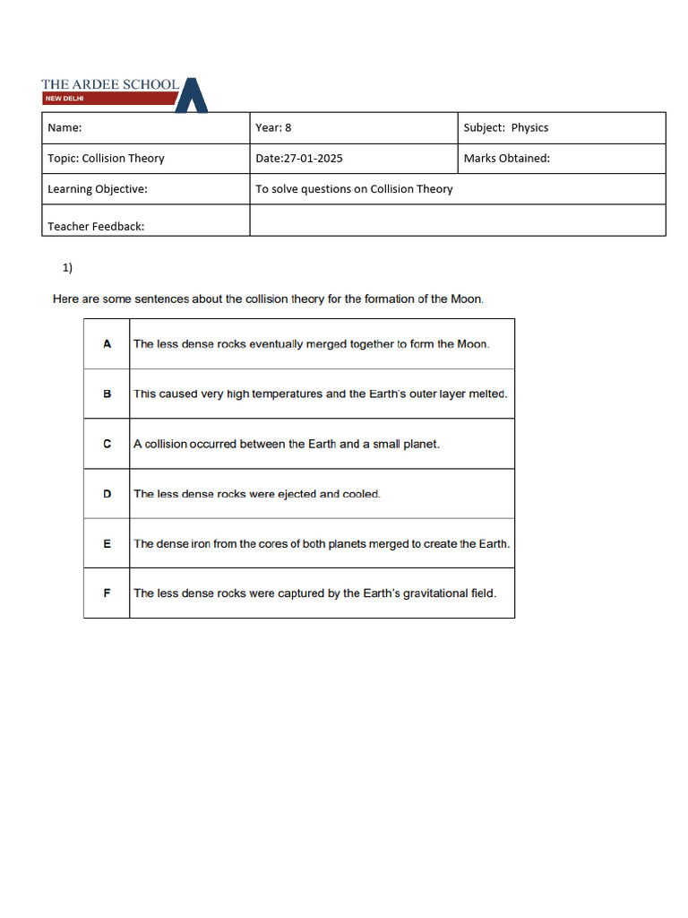 Collion Theory | PDF