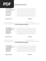 Contoh Form Peminjaman Barang Inventaris Kantor 02 | PDF