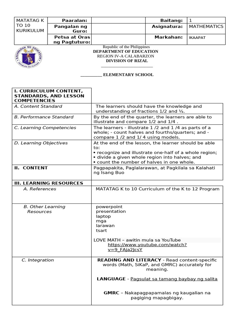 Lesson Plan | PDF