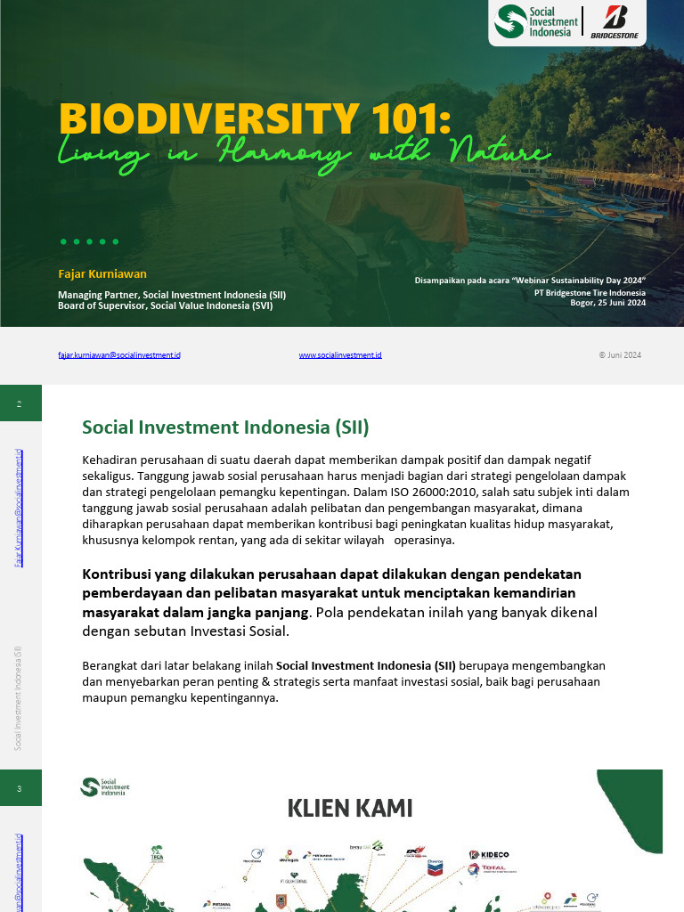 Kurniawan - SII - Biodiversity 101 | PDF