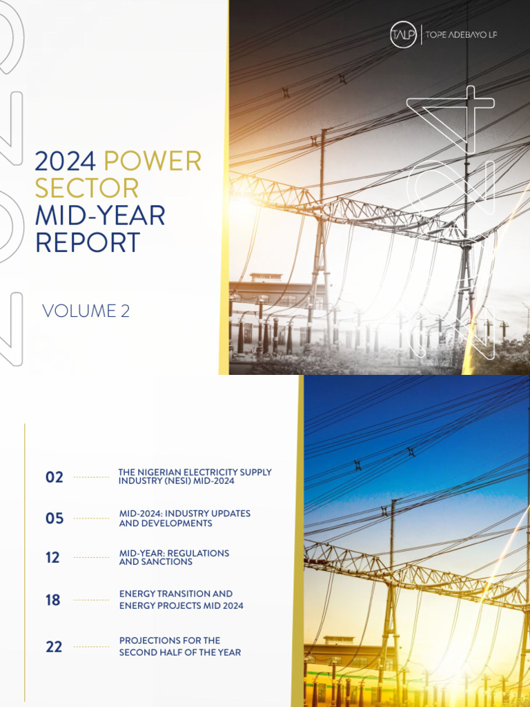 Nigerian Power Sector Mid-2024 Report | PDF | Electrical Grid ...