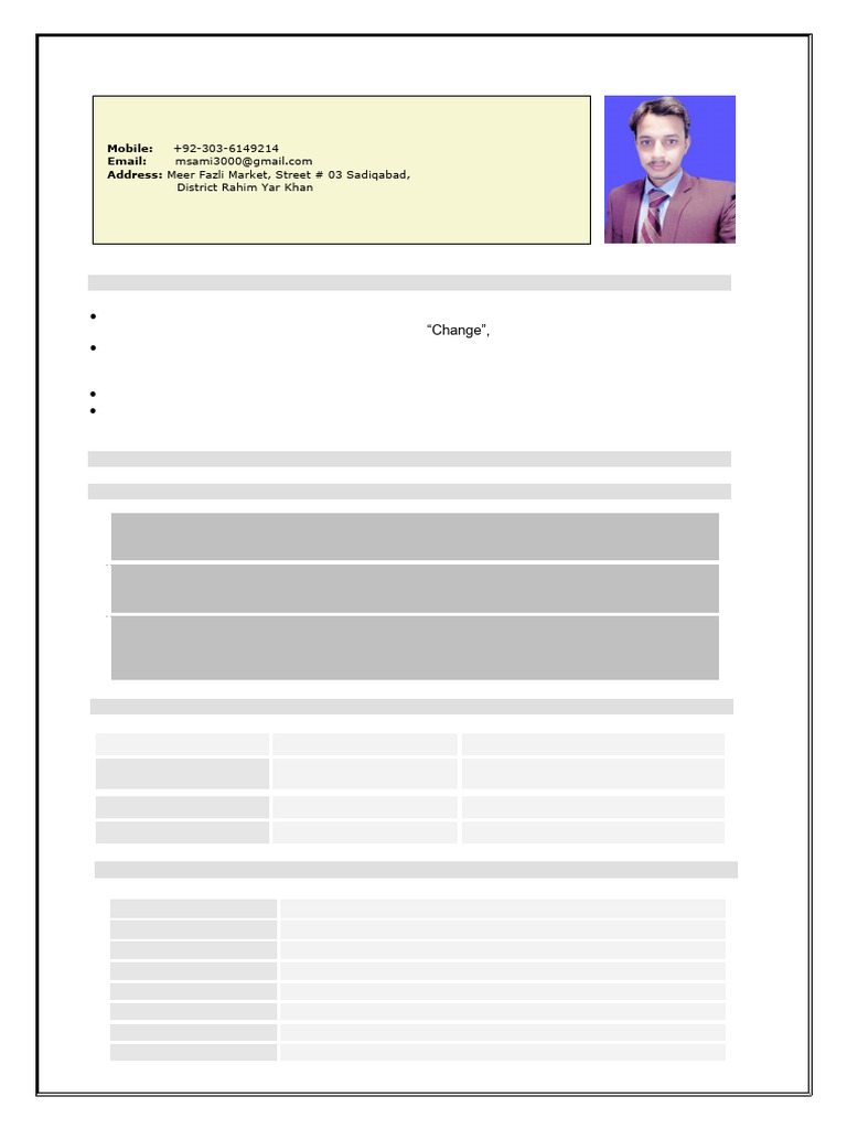 Muhammad Sami Anwar CV | PDF