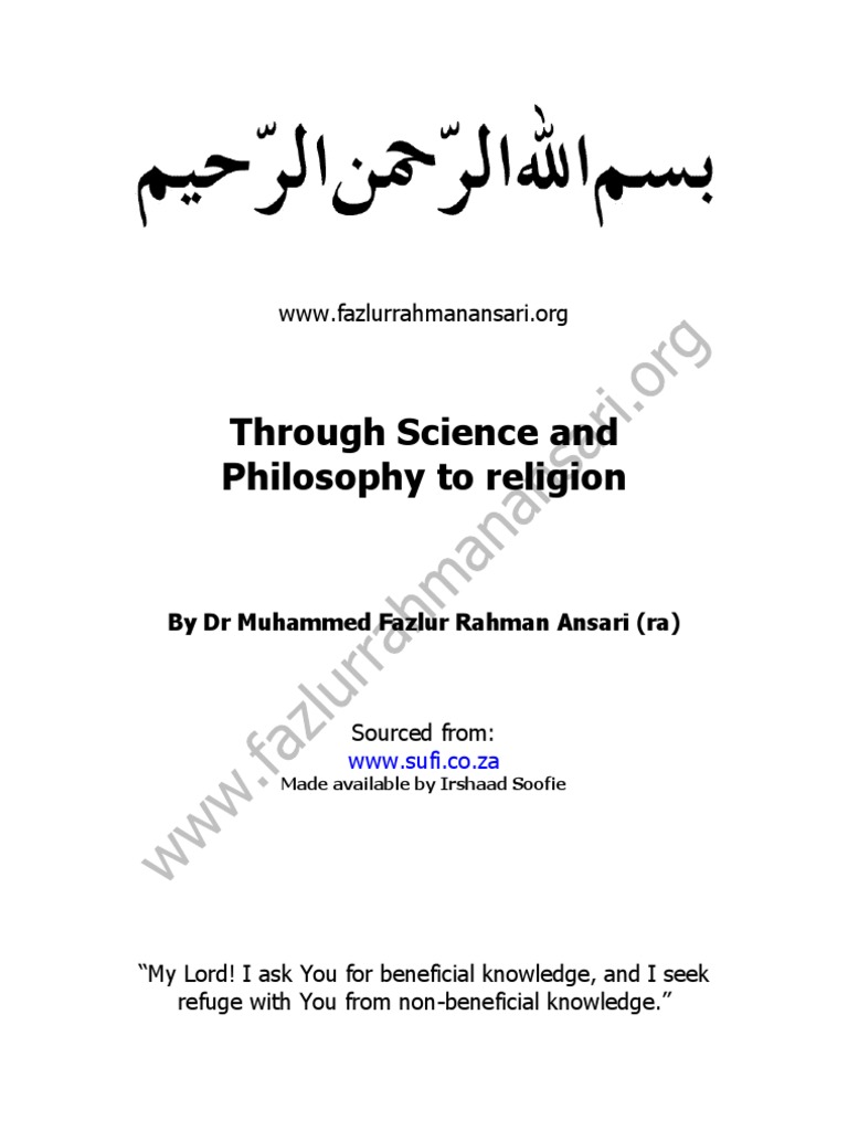 Science, Philosophy, and Religion Insights | PDF | Rationalism | Empiricism